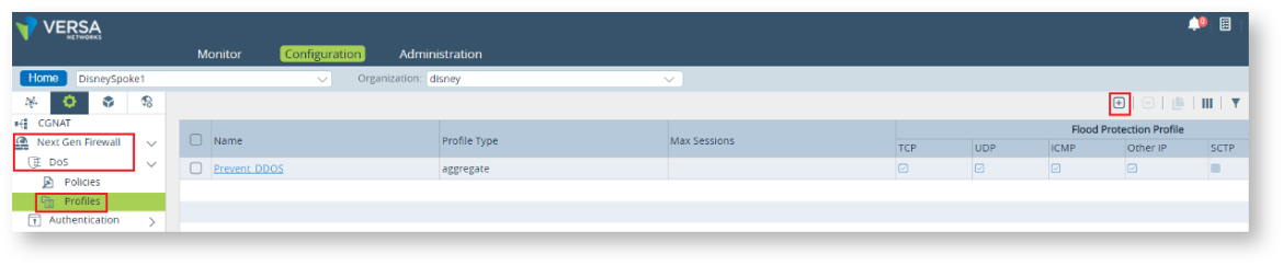 Configure DDOS Protection - Academy Versa Networks