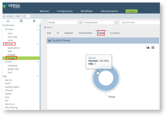 Configure DDOS Protection - Academy Versa Networks