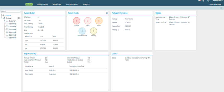 Versa SD-WAN: Monitoring VOS Appliance and Organizations - Academy ...