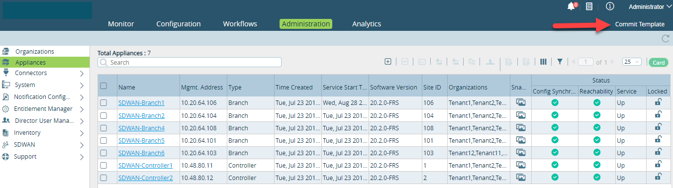 Managing Template Snapshots on Versa SD-WAN - Academy Versa Networks