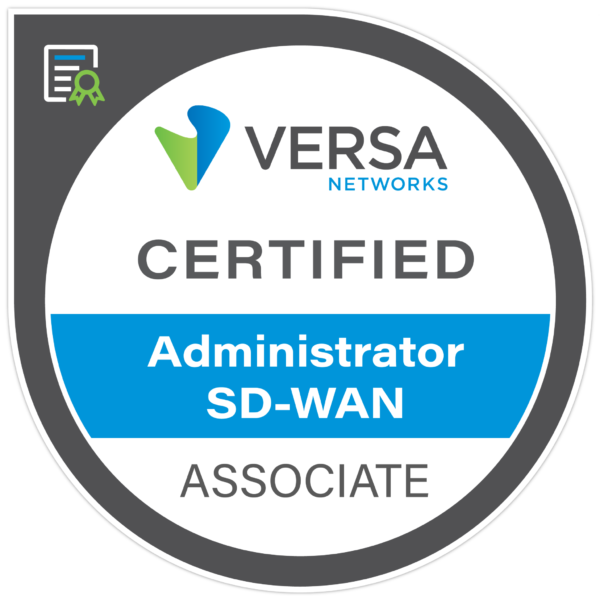 Certification - Versa Certified SD-WAN Associate (VNX100) - Academy ...
