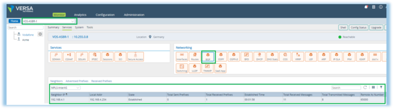 Inter-AS Option B - Academy Versa Networks