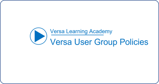 Knowledge Library - Academy Versa Networks