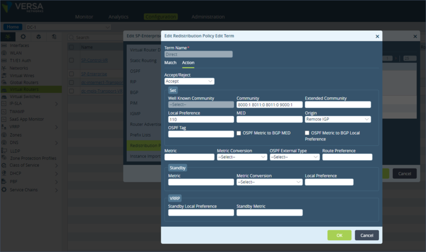 Horizontal Scale-out of Versa SD-WAN Appliance at DC/Hub Site - Academy ...
