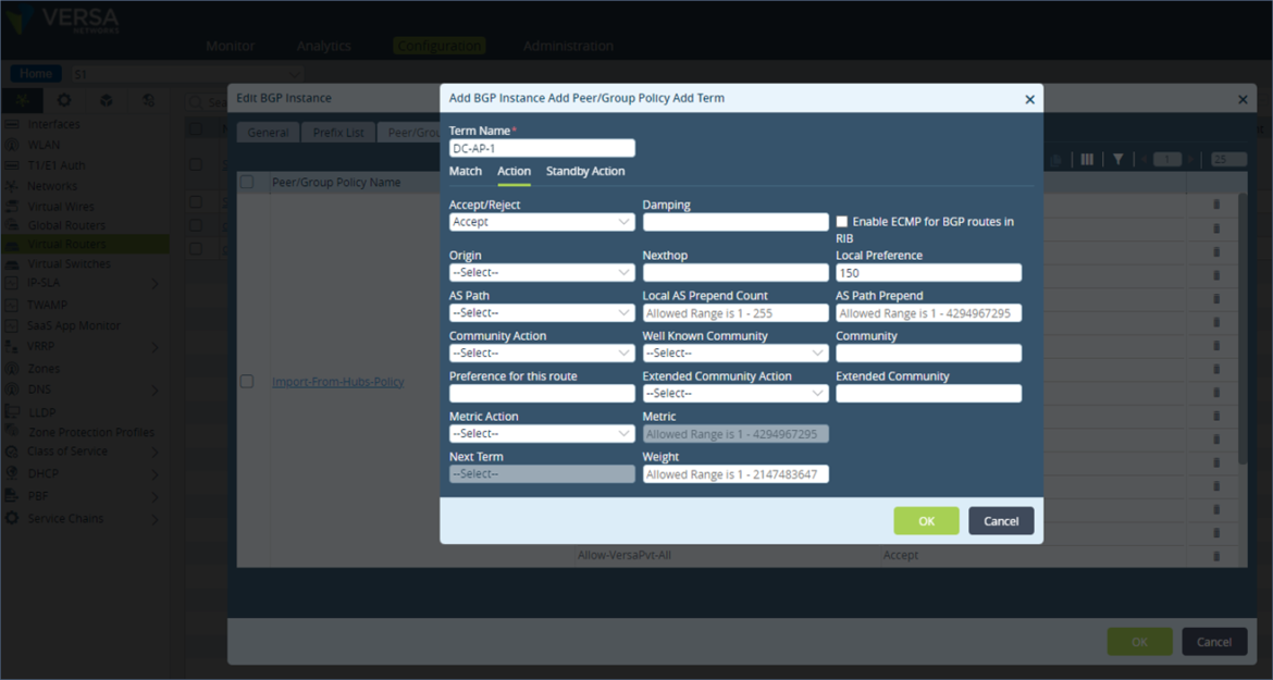 Horizontal Scale-Out for Versa SD-WAN at DC Hub Sites