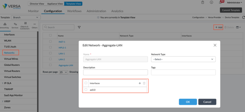 Deploy SD-WAN Sites with Aggregate Ethernet LAN Interfaces