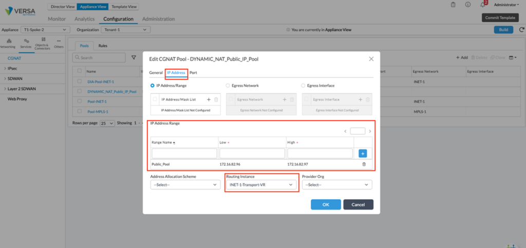 Configuring and Verifying Dynamic NAT - Academy Versa Networks