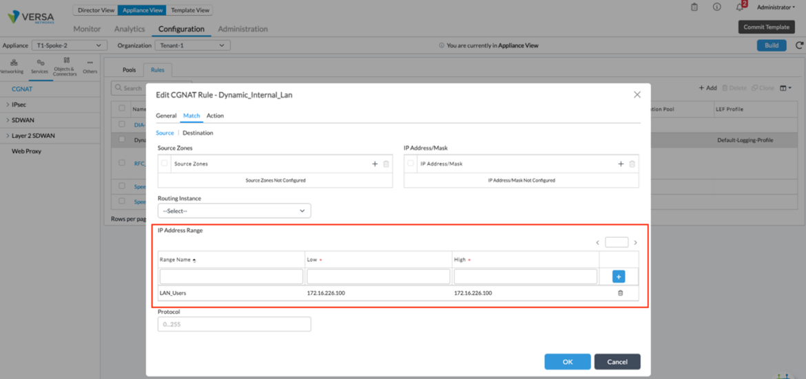 Configuring and Verifying Dynamic NAT - Academy Versa Networks