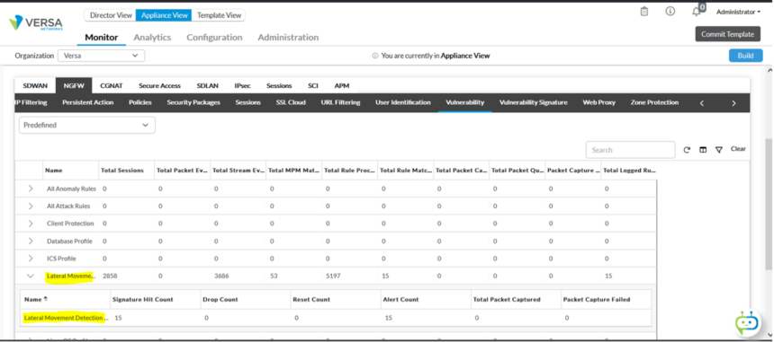 How to configure Lateral Movement Detection profile - Academy Versa ...