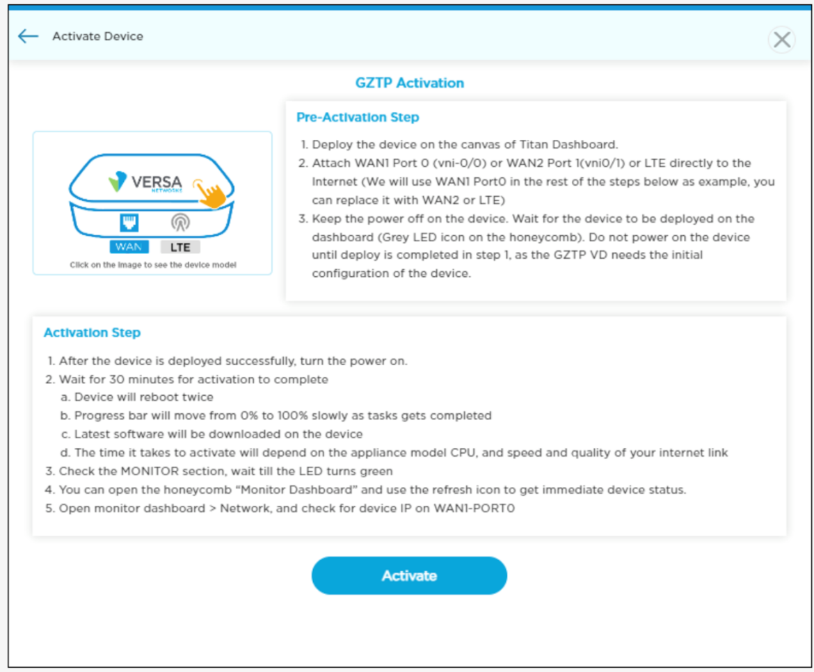Versa Titan Device Onboarding - Academy Versa Networks