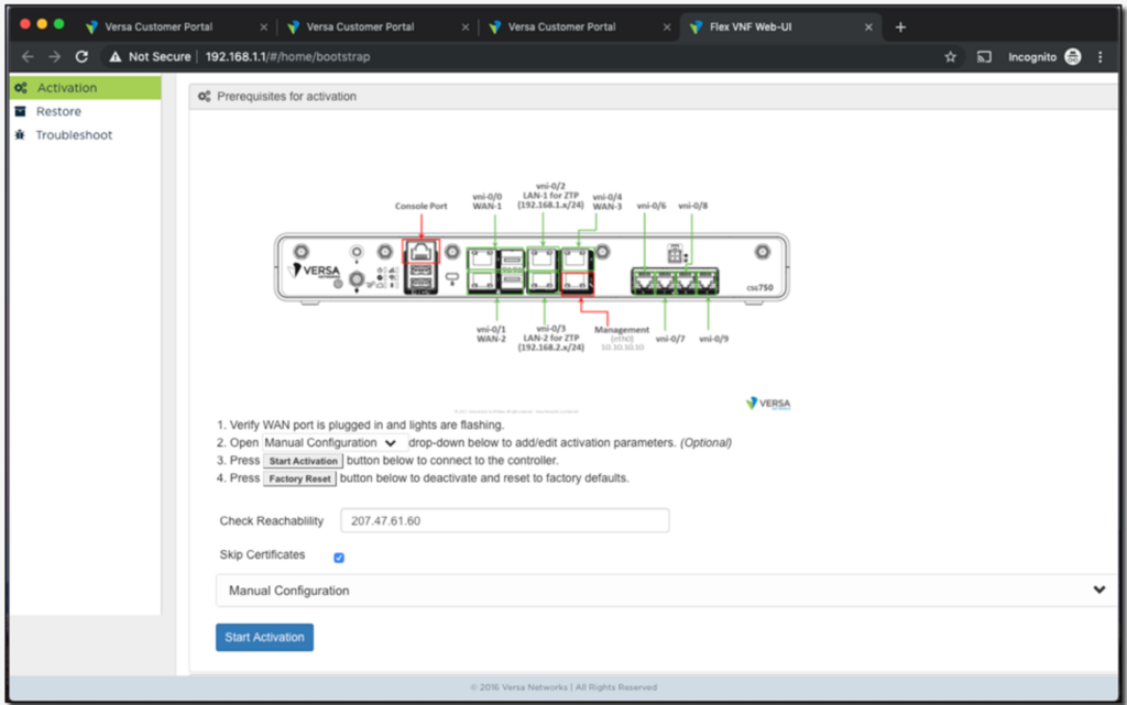 Versa Titan Device Onboarding - Academy Versa Networks