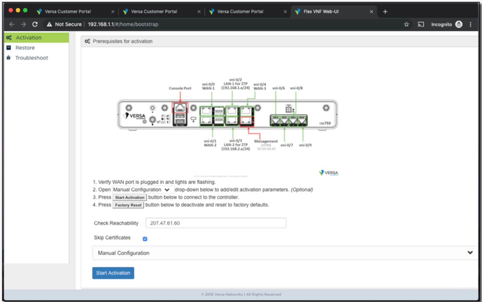 Versa Titan Device Onboarding - Academy Versa Networks