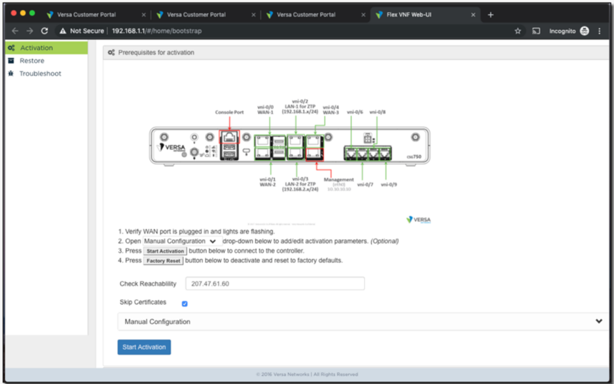 Versa Titan Device Onboarding - Academy Versa Networks
