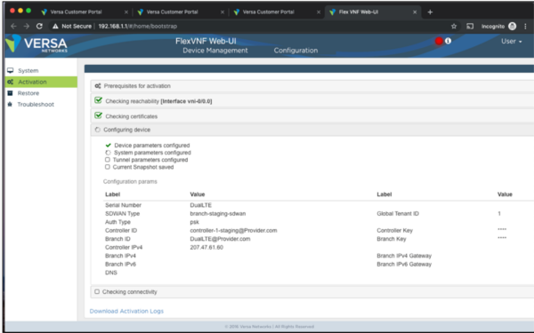 Versa Titan Device Onboarding - Academy Versa Networks