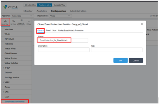 Zone Protection Profile - Academy Versa Networks