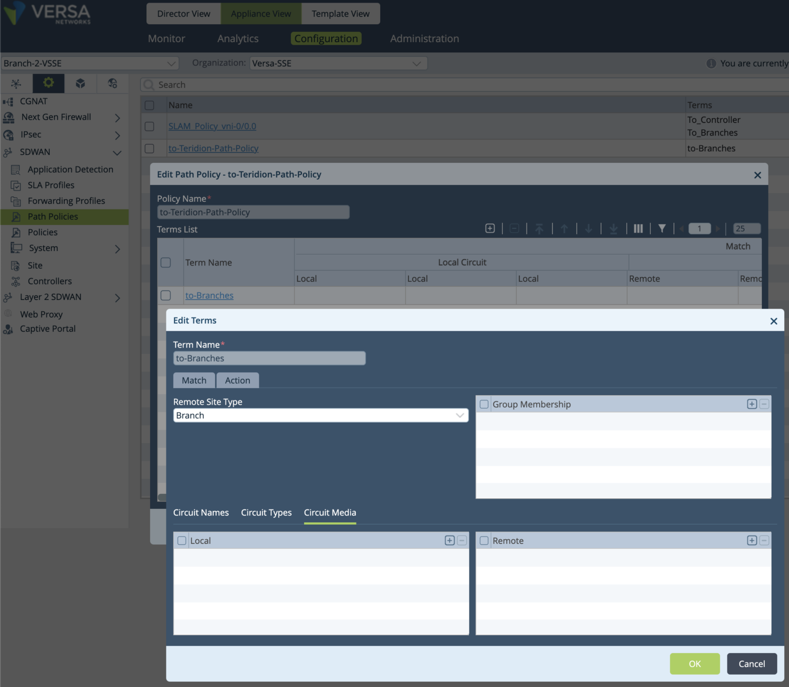 Versa SDWAN – Teridion Integration as SDWAN Underlay - Academy Versa ...